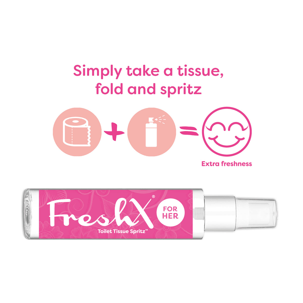 FreshX for HER Toilet Paper Spray, designed by women for women ...