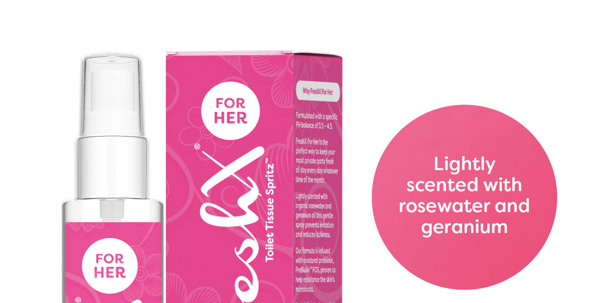 FreshX for HER pH Balanced Toilet Paper Spray makes 100 wet wipes ...