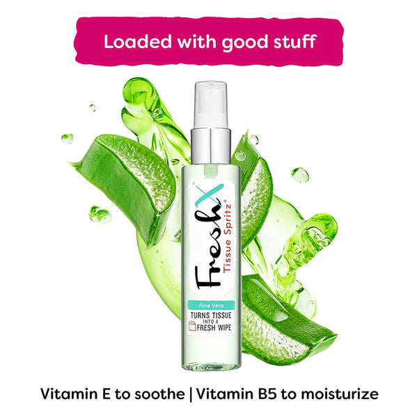 FreshX Aloe Vera Toilet Paper Spray makes 200 flushable wet wipes – mykindaearth